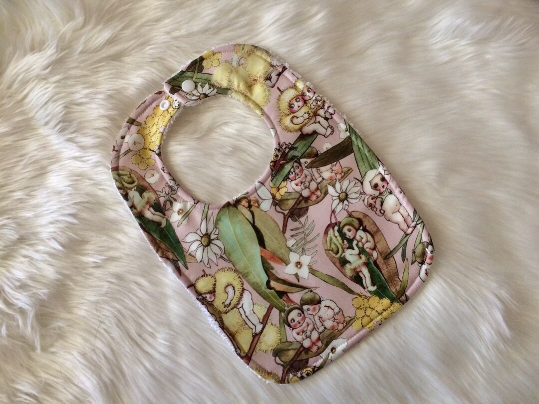 Baby Bib, Gum Nut Bib, Baby Gum Nuts, Australian Bib, Baby Blossoms Bib ...
