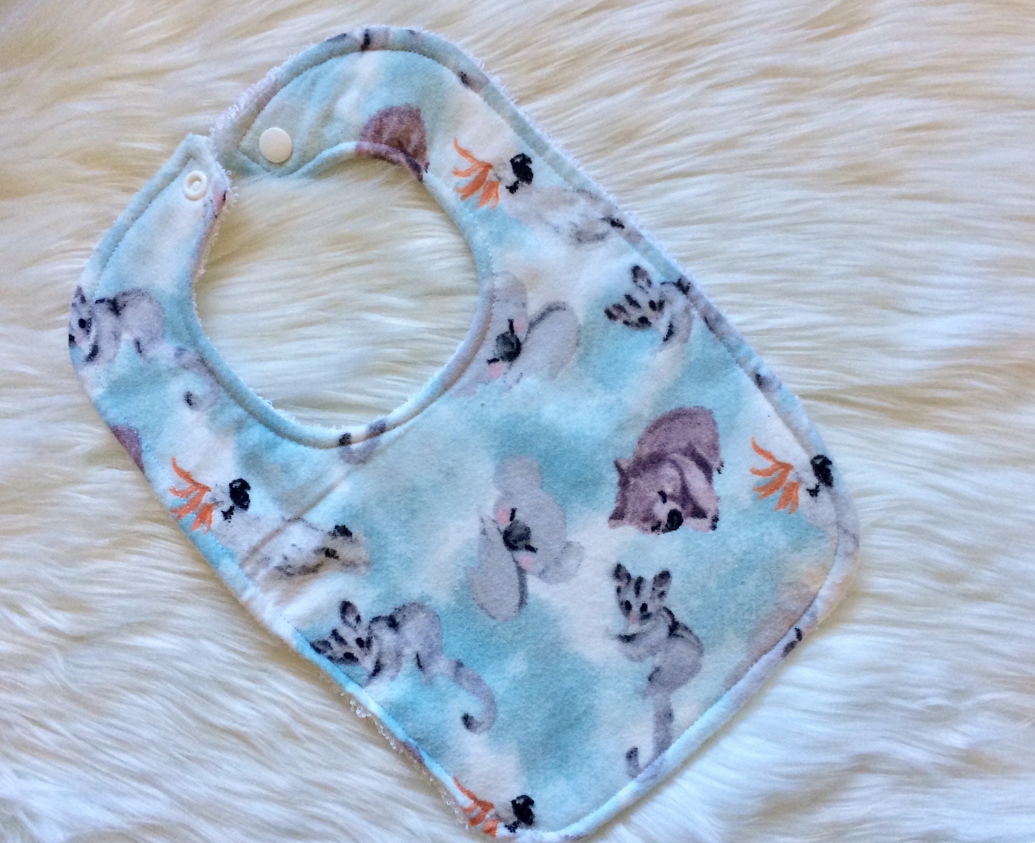 Baby Bib, Koala Bib, Possum Bib, Wombat Bib, Sugar Glider Bib, Cockatoo ...