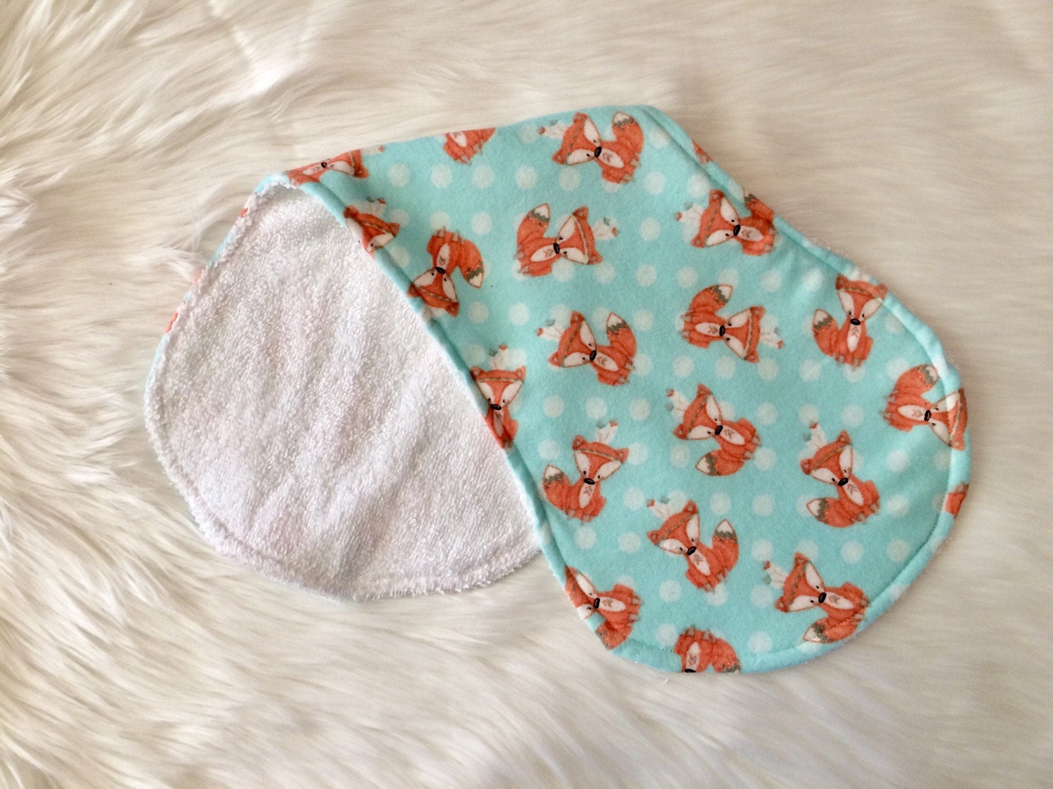 Tribal Fox Burp Cloth, Woodland Fox, Baby Burp Cloth, Baby Boy Burp ...