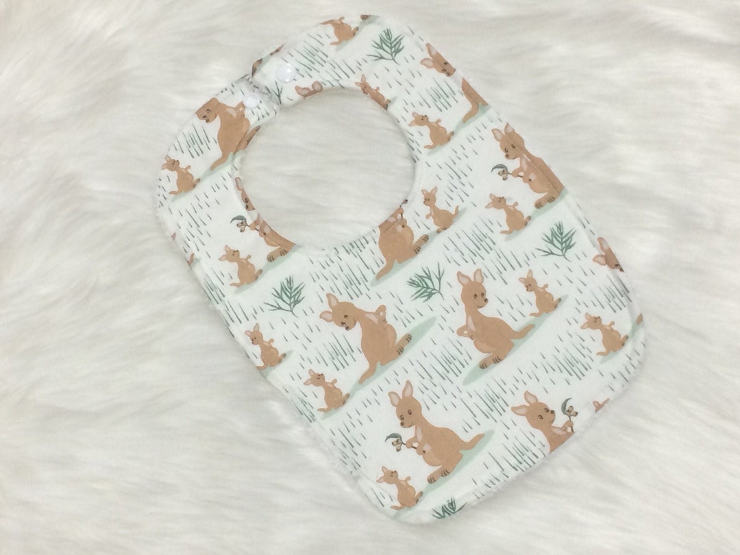 Kangaroo Bib, Baby Bib, Joey Bib, Kangaroo Baby Bib, Aussie Bush Bib ...