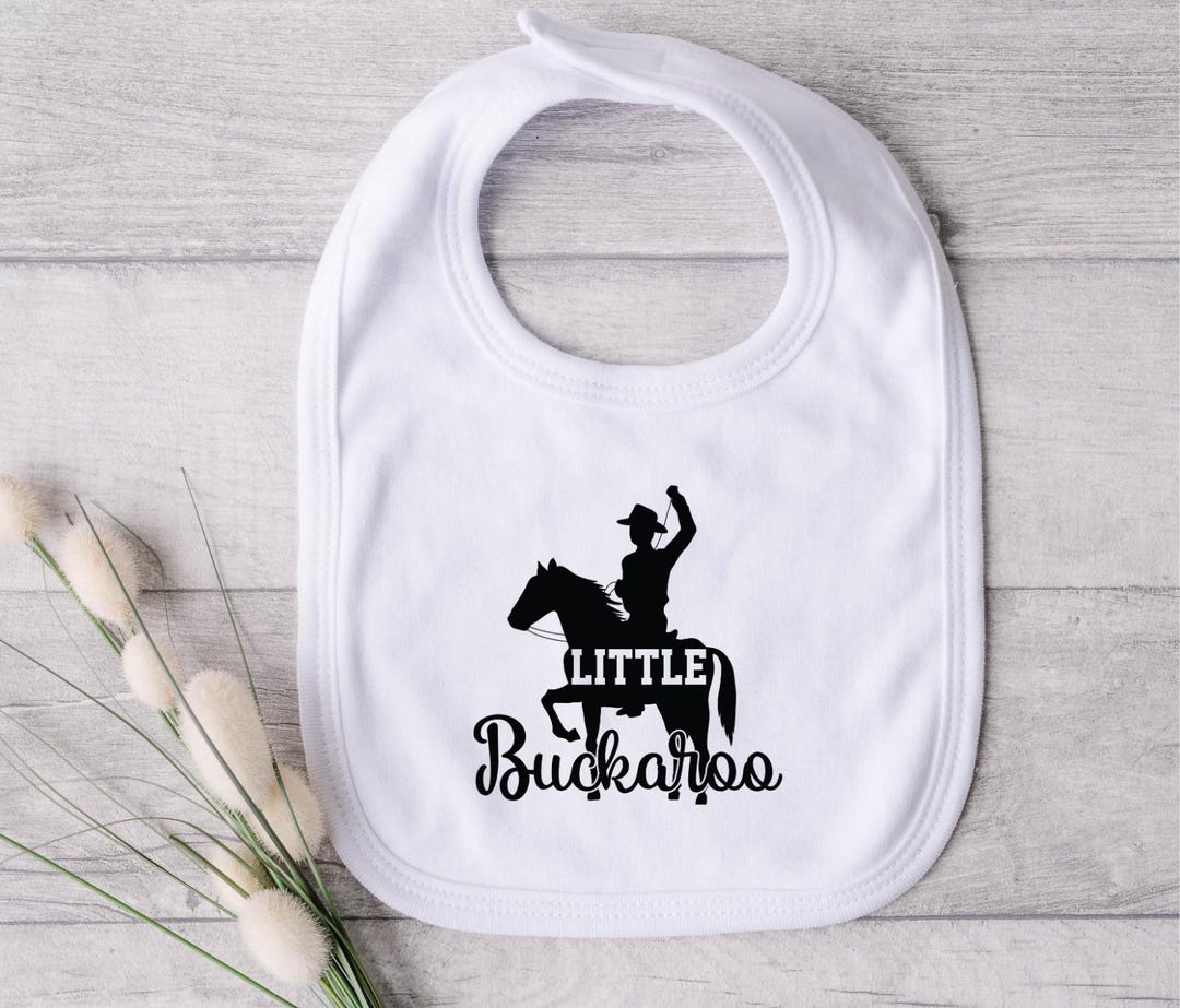 Little Buckaroo, Buckaroo Bib, Little Rodeo, Western Baby, Cowboy Bib ...
