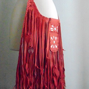 Red Crossbodyfringed Leather Bag. Native American - Etsy