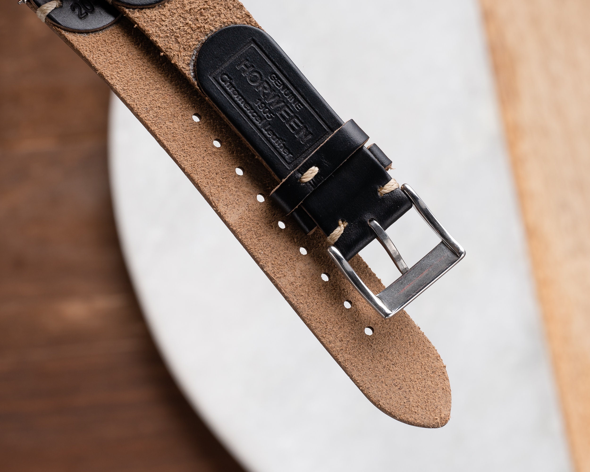 18mm 20mm 22mm Handmade Quick Release Horween Chromexcel Leather Watch ...