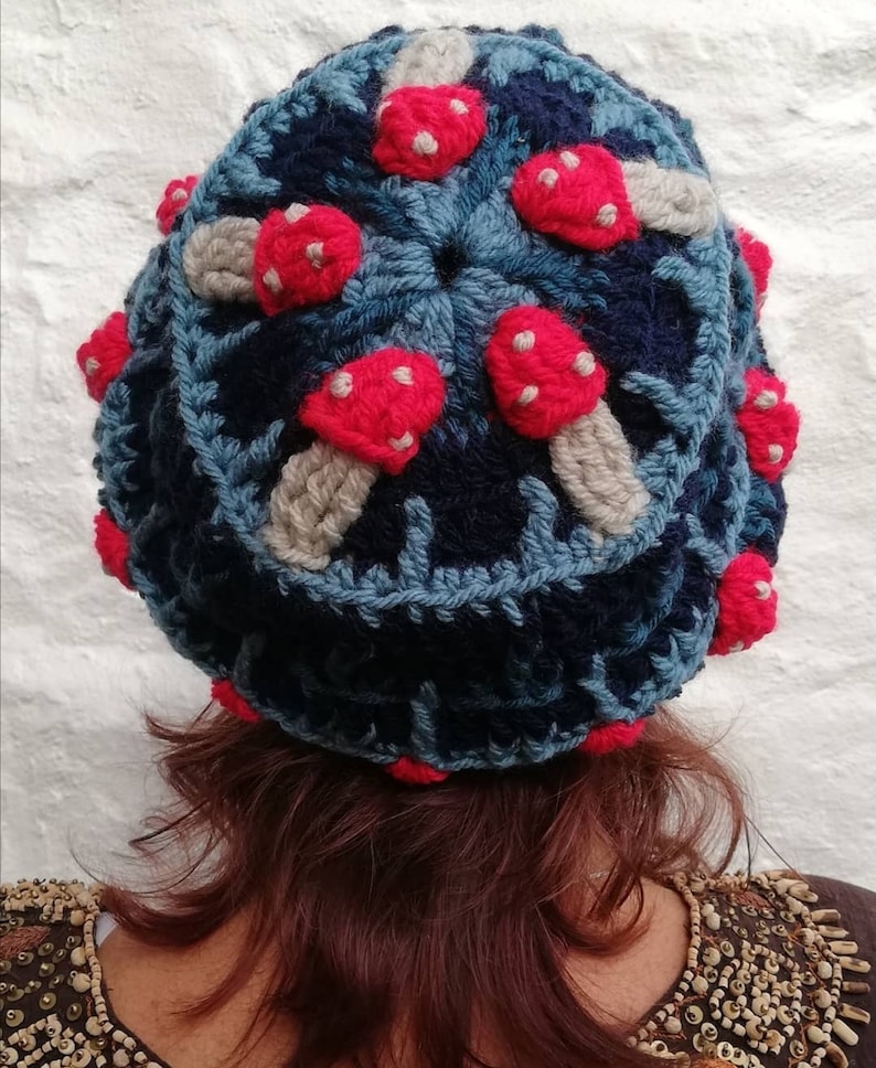 PDF Crochet Pattern Mushroom Hat Toadstool Fly Agaric - Etsy