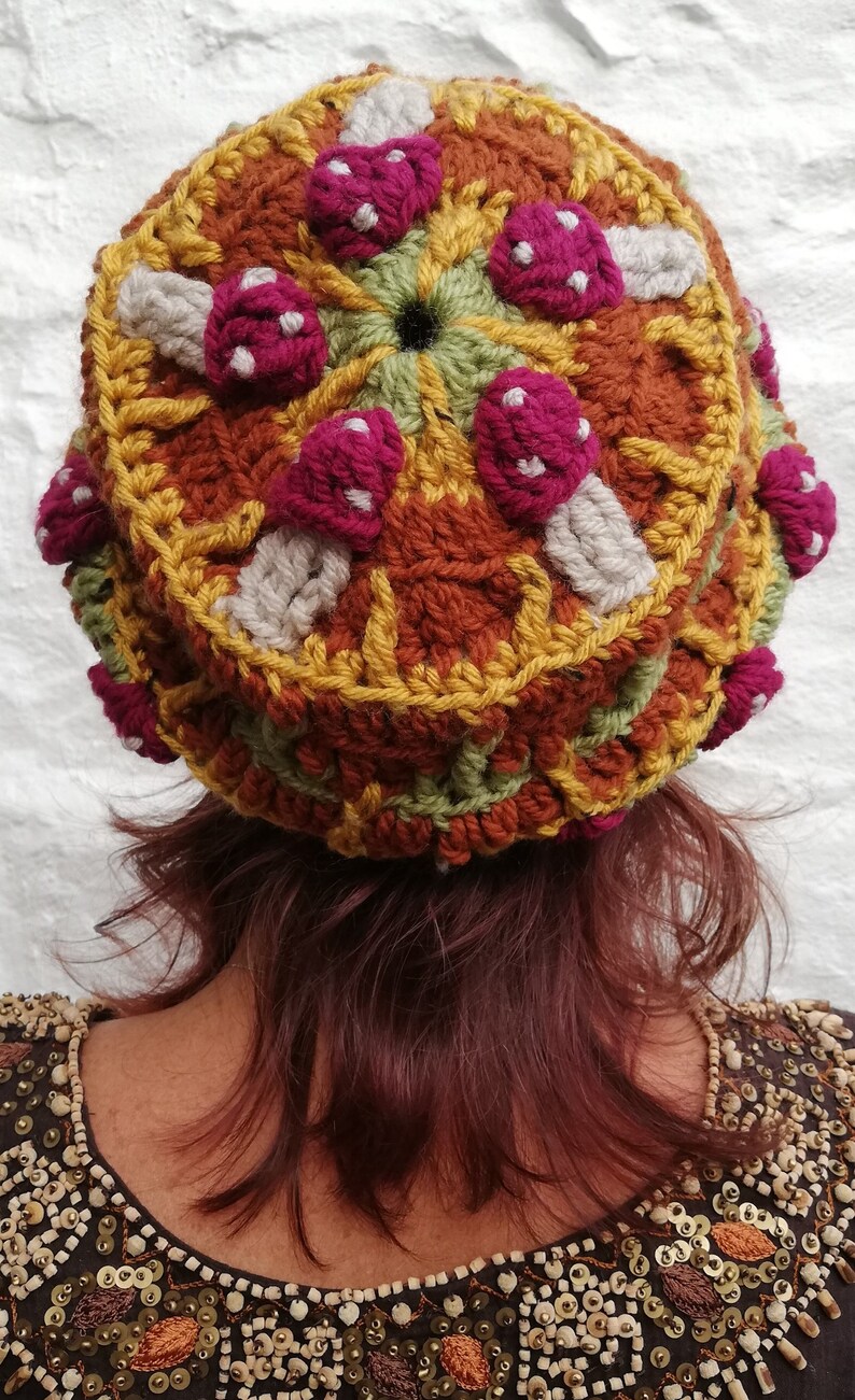 PDF crochet pattern Mushroom Hat Toadstool Fly agaric | Etsy