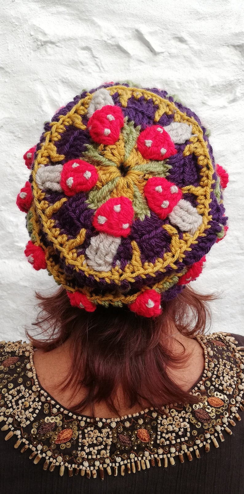 PDF crochet pattern Mushroom Hat Toadstool Fly agaric | Etsy