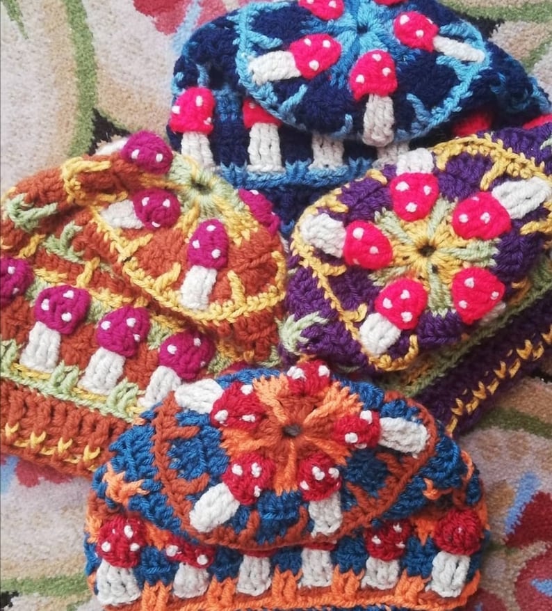 PDF Crochet Pattern Mushroom Hat Toadstool Fly Agaric - Etsy