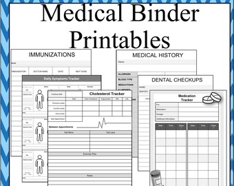Medical Information Binder - Etsy