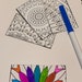 Printable Coloring Stickers mandala Inspired Fun Designs to - Etsy