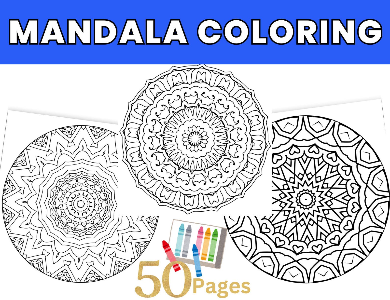 Mandala Coloring Book, Volume 1 - 50 Intricate Designs for Mindful ...
