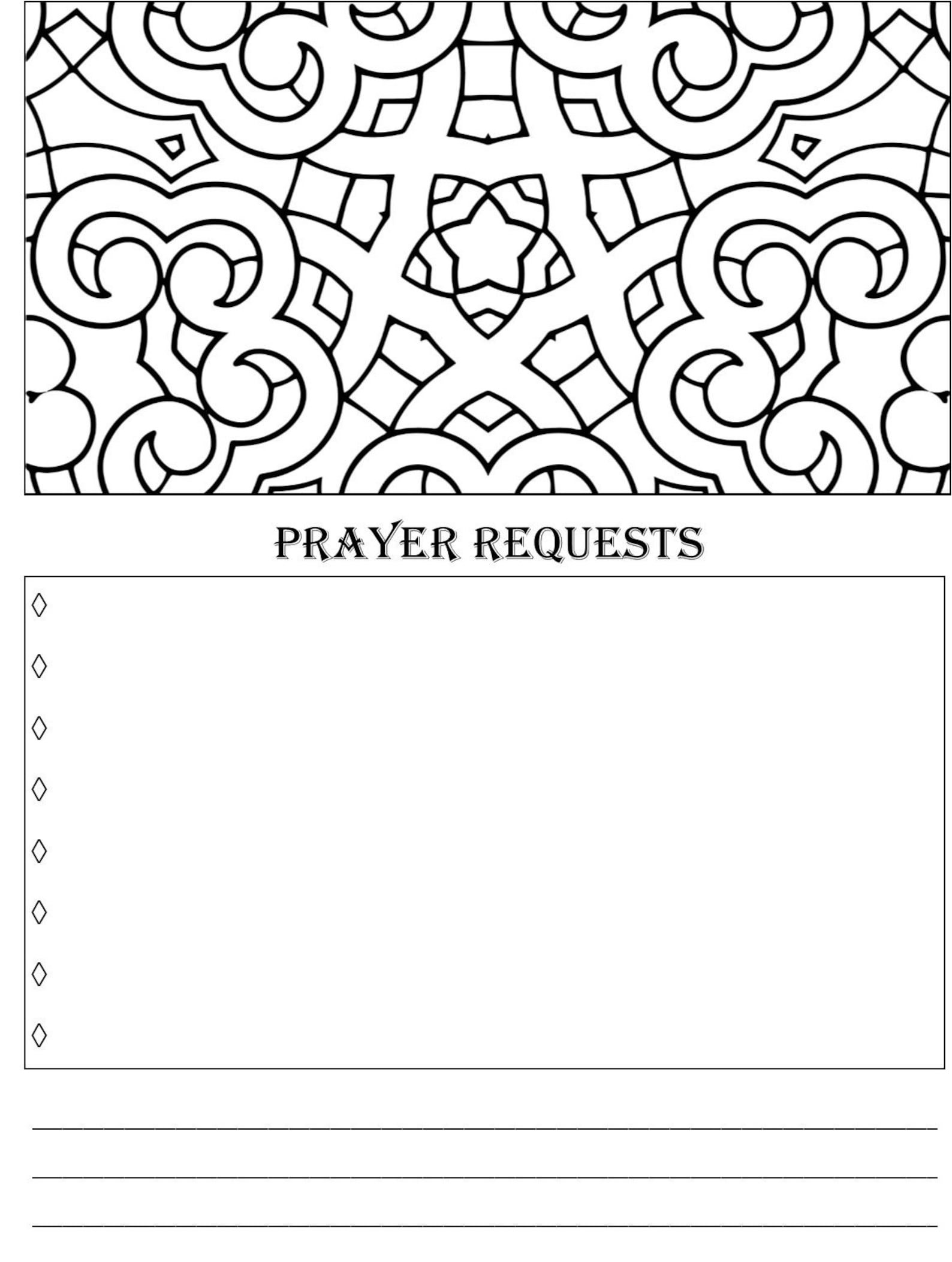 Daily Prayer and Scripture Journal Coloring and Spiritual - Etsy
