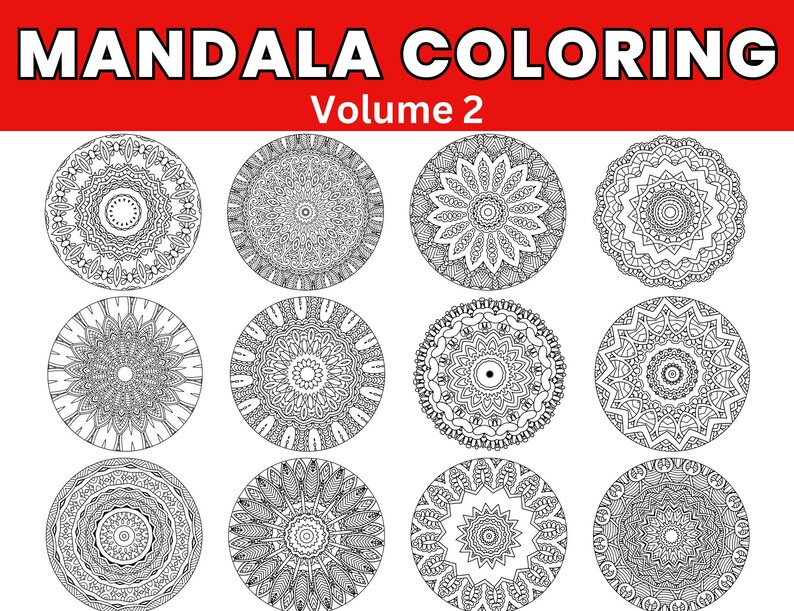 Mandala Coloring Book, Volume 2 – 50 Intricate Mandala Designs for ...