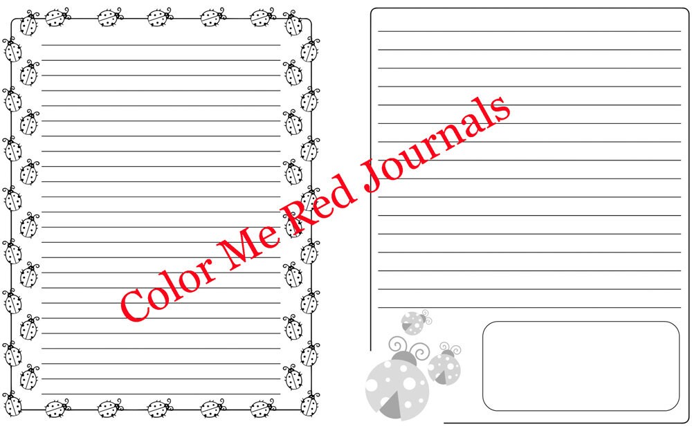 Ladybug Journal Pages Ladybug Theme for Note Taking, Bullet Journaling ...