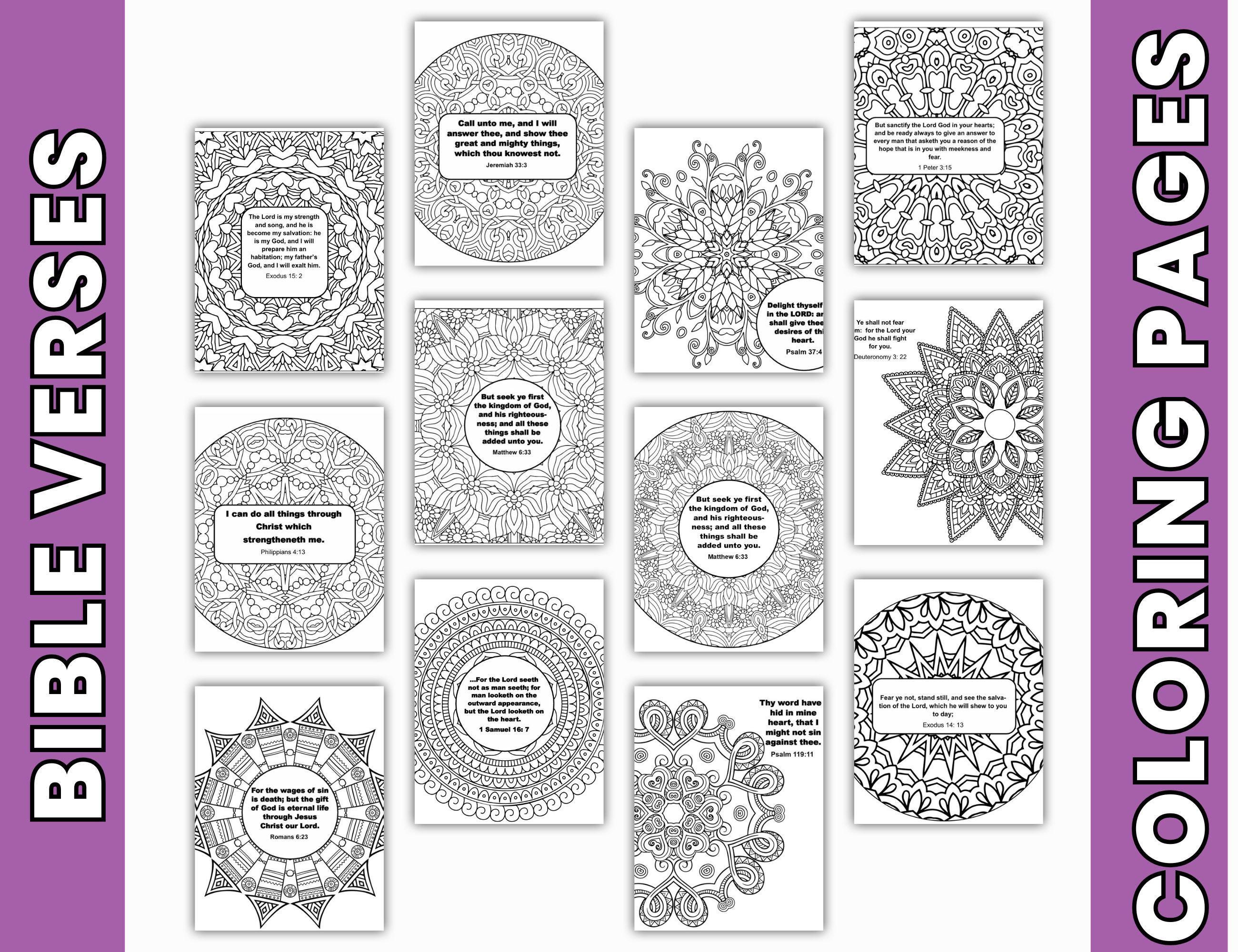 Mandalas and Bible Verses – 50 Inspirational Scripture Coloring Pages ...