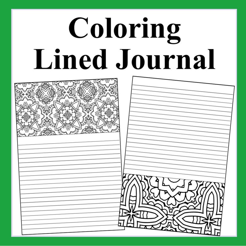 Printable Coloring Journal - Etsy