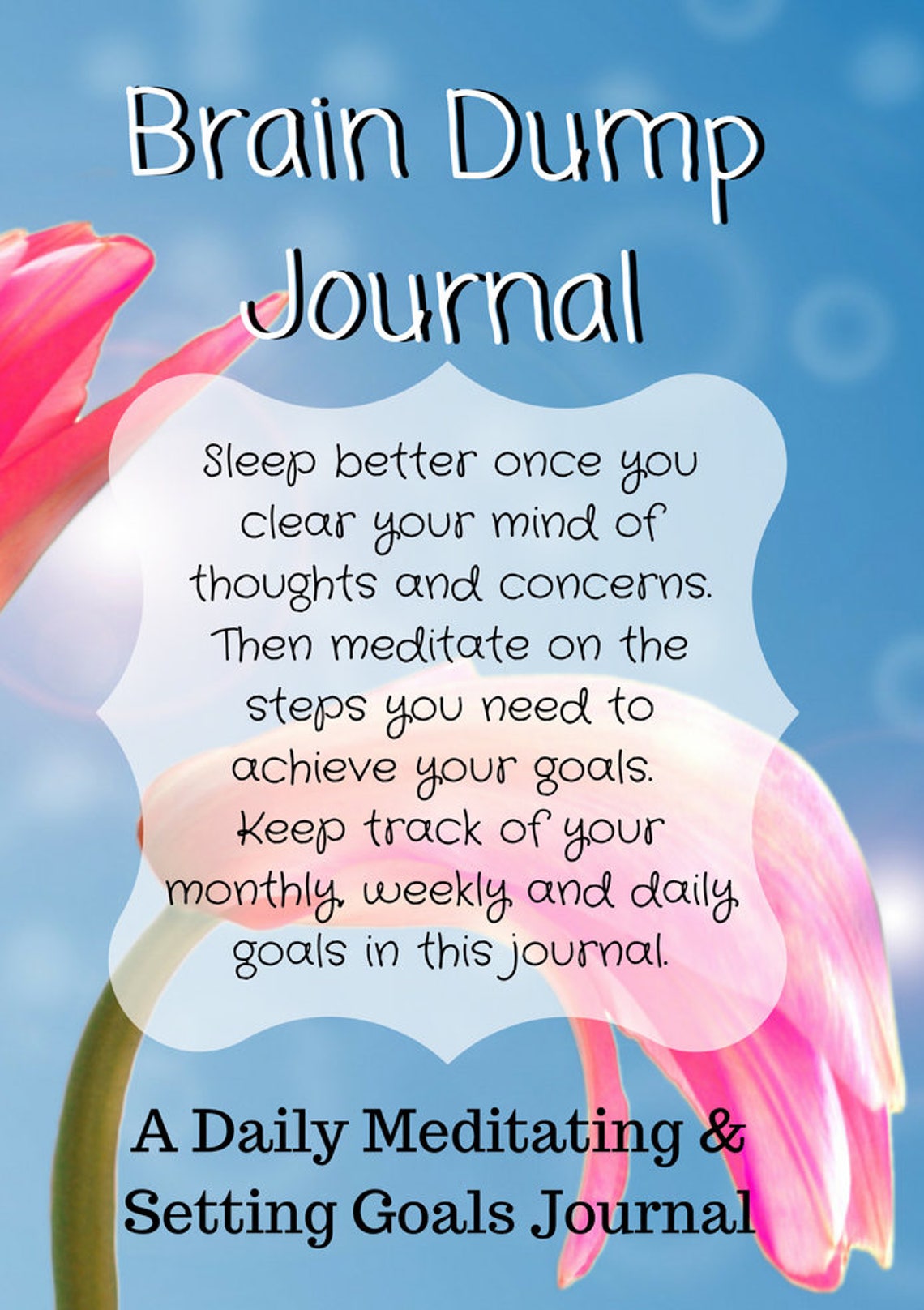 Brain Dump Journal: A Daily Meditating and Setting Goals - Etsy