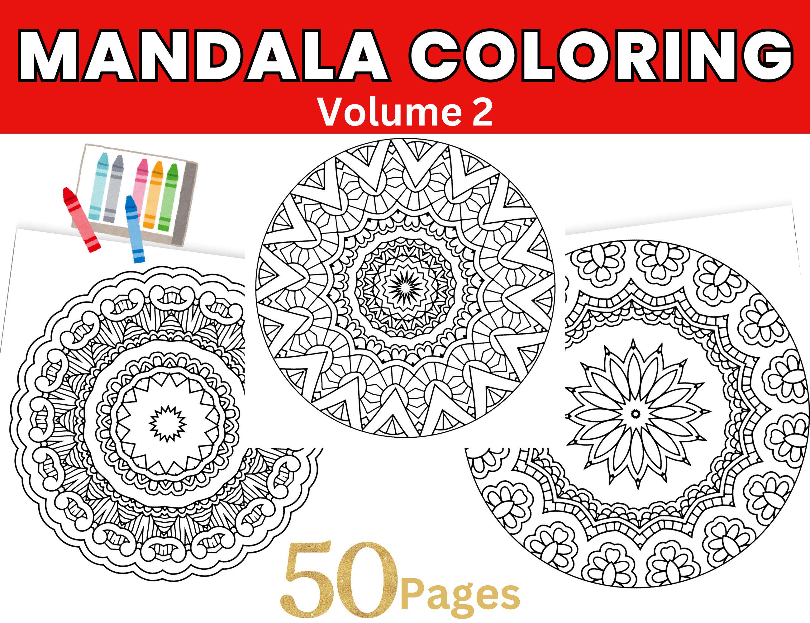 Mandala Coloring Book, Volume 2 – 50 Intricate Mandala Designs for ...