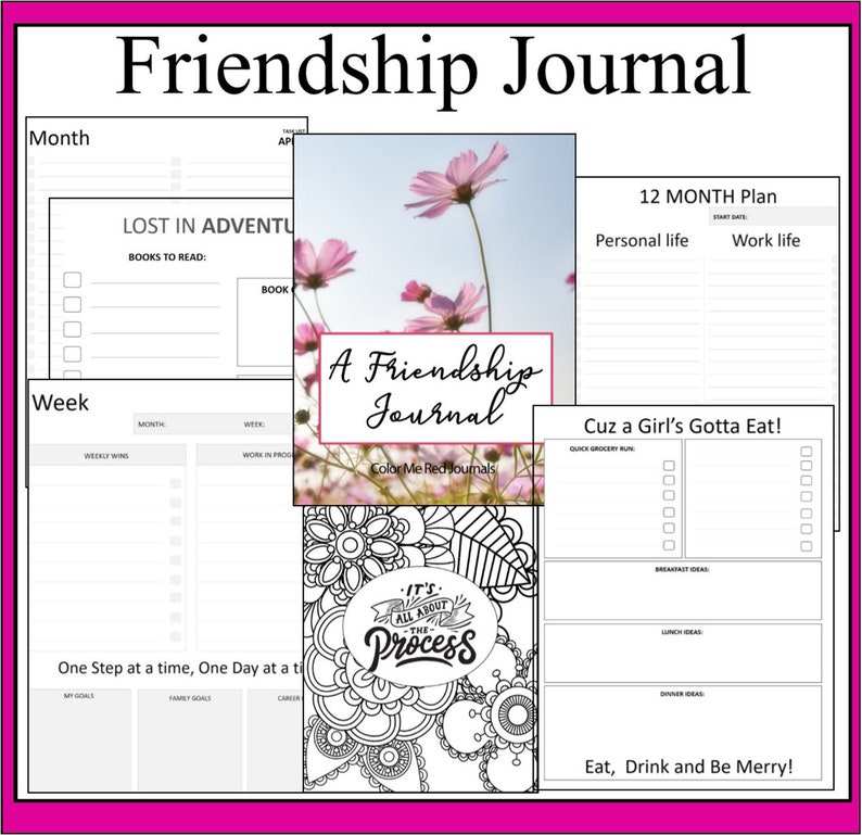 Friendship Journal for Girls-gift for Friends Bullet - Etsy