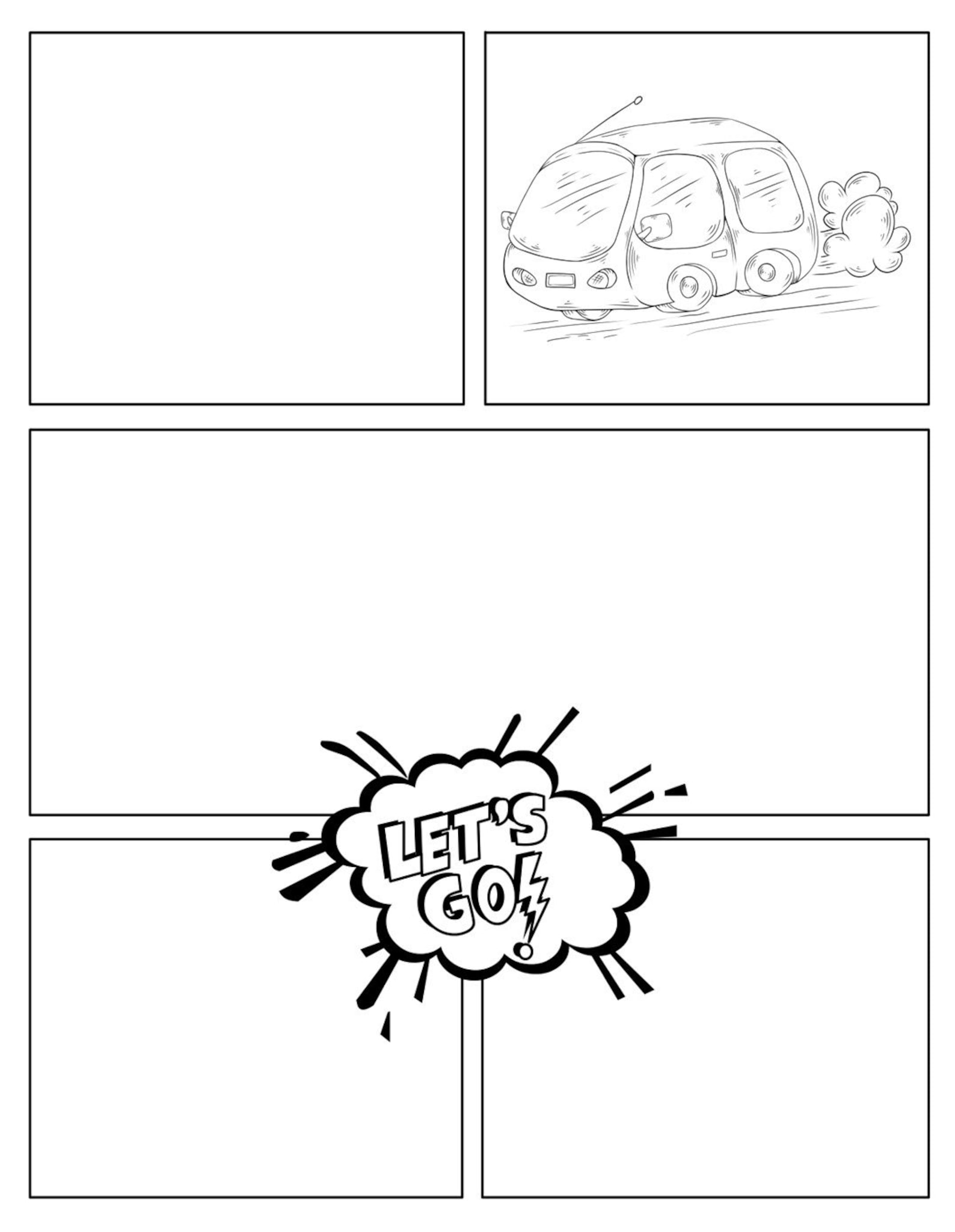 Draw Your Own Comics Create a Comic Book for Kids and - Etsy