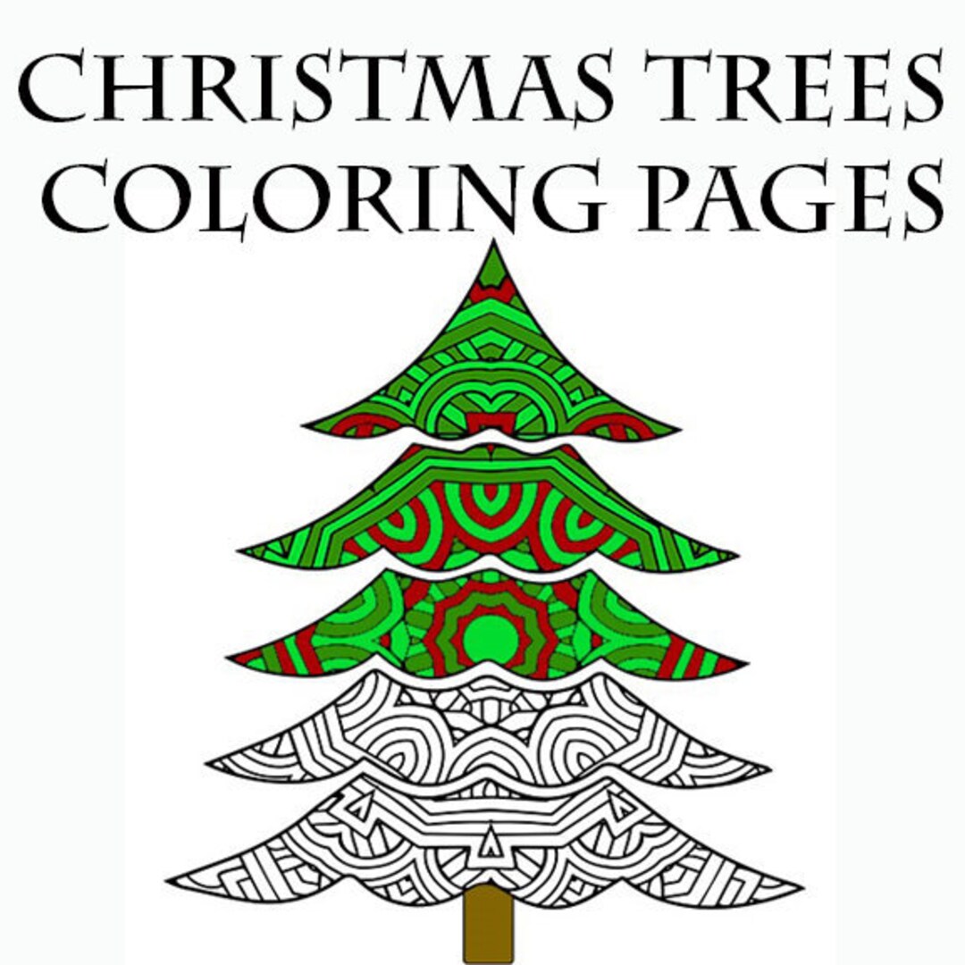 Christmas Tree Mandala Coloring Pages