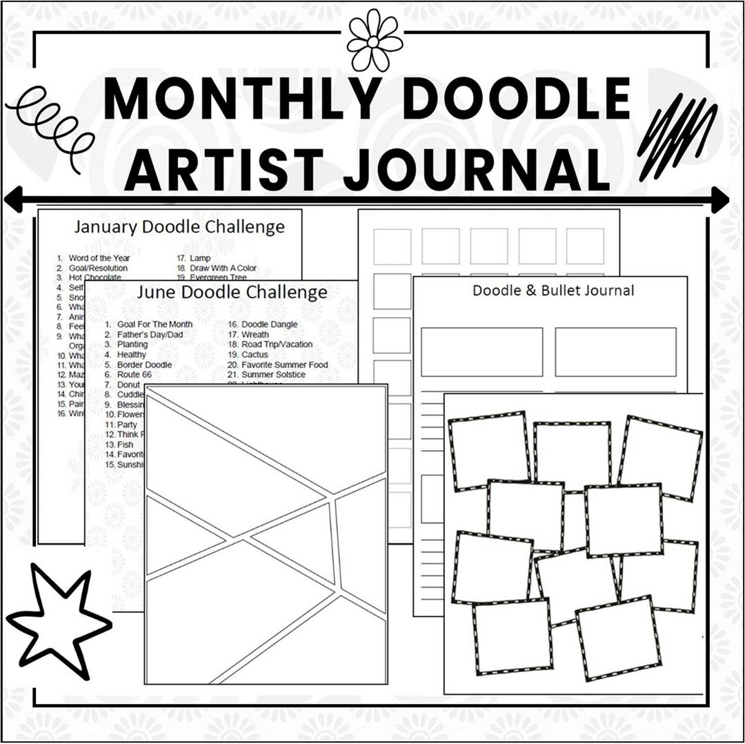 Monthly Doodle Journal – Make Art Daily With This Creative Artist ...