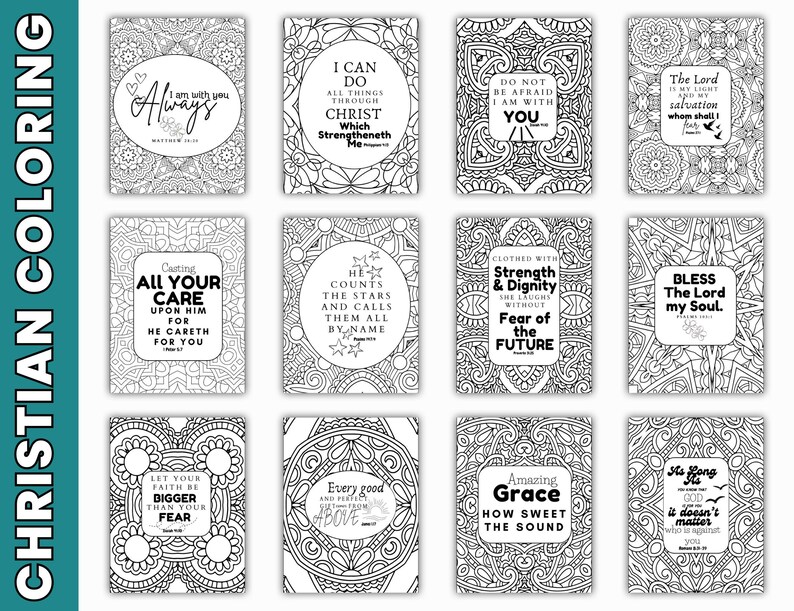 Christian Coloring Pages – 50 Bible Verse & Faith-based Printable ...