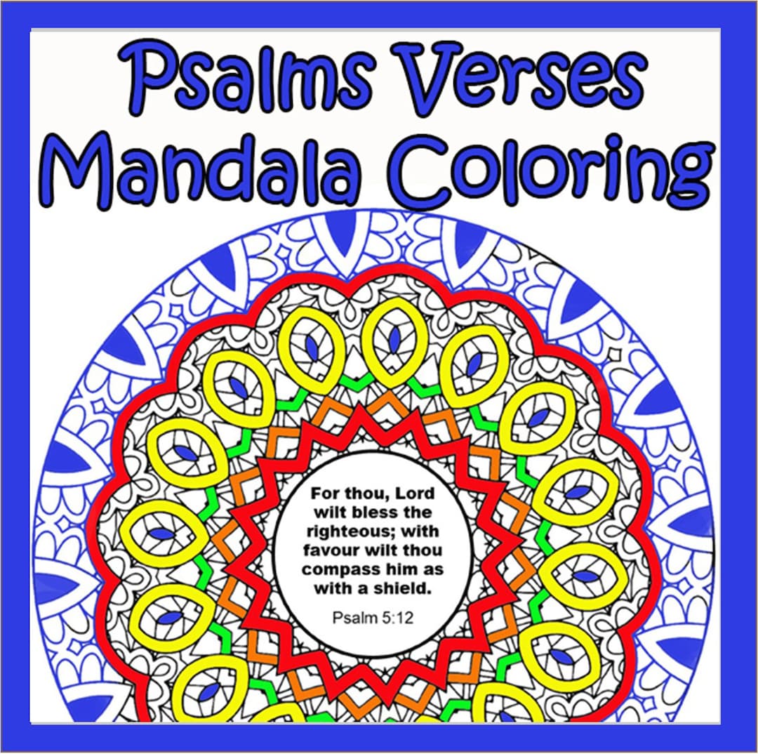 Mandalas and Psalms – 40 Inspirational Mandala Coloring Pages With ...