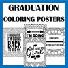Graduation Posters grad Party Posters Coloring Wall Decoration for ...