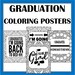 Graduation Posters grad Party Posters Coloring Wall Decoration for ...