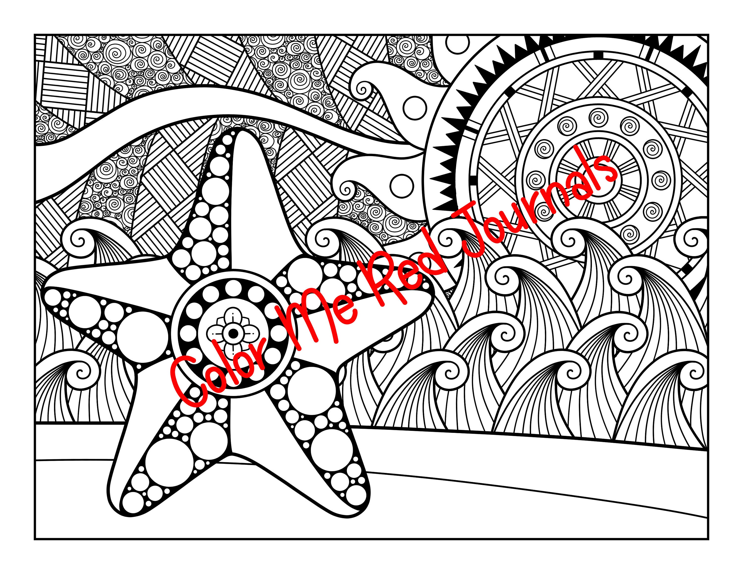 Detailed Coloring Sheets Set 2 – 20 Patterned Coloring Pages for ...