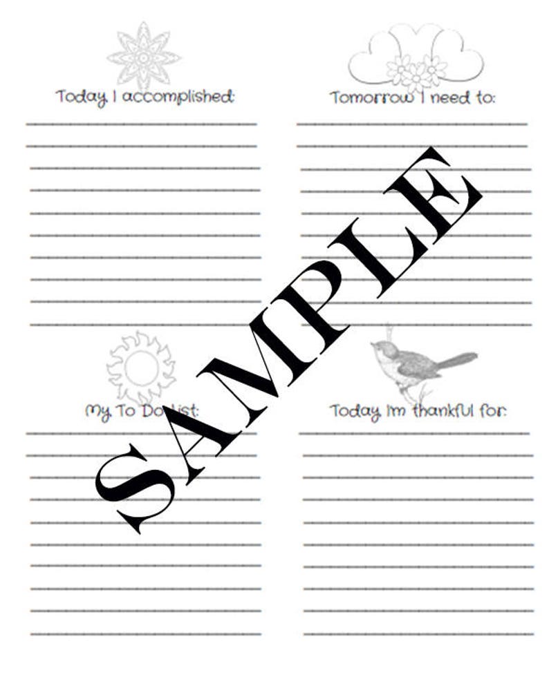 Brain Dump Journal: A Daily Meditating and Setting Goals - Etsy