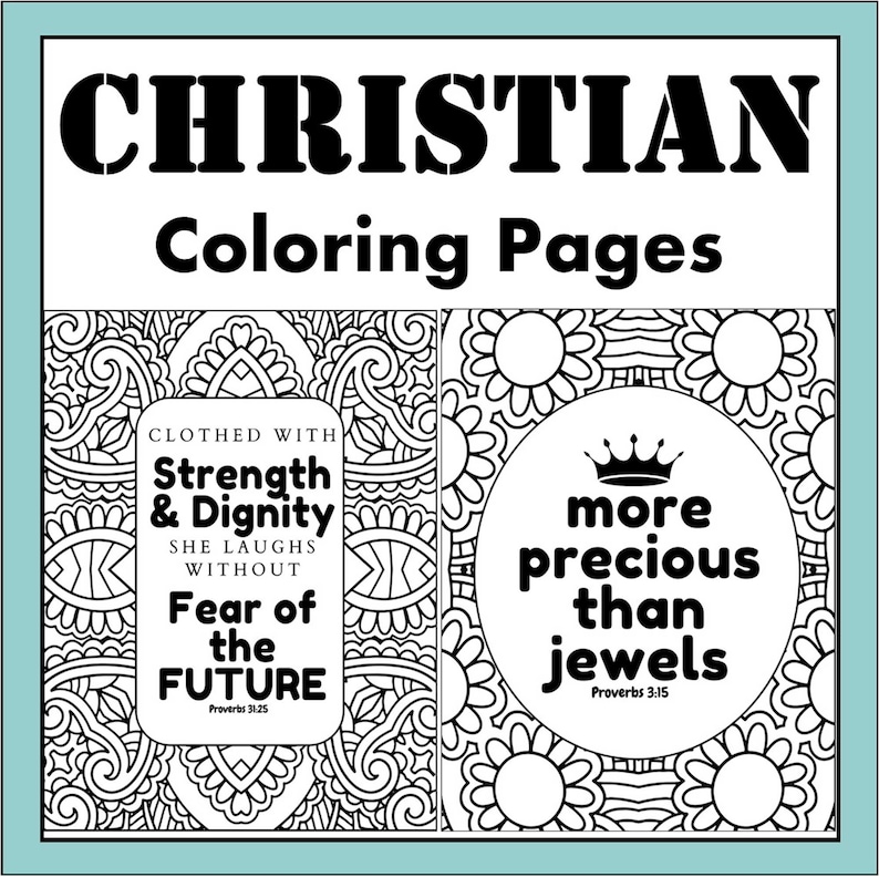 Christian Coloring Pages – 50 Bible Verse & Faith-based Printable ...