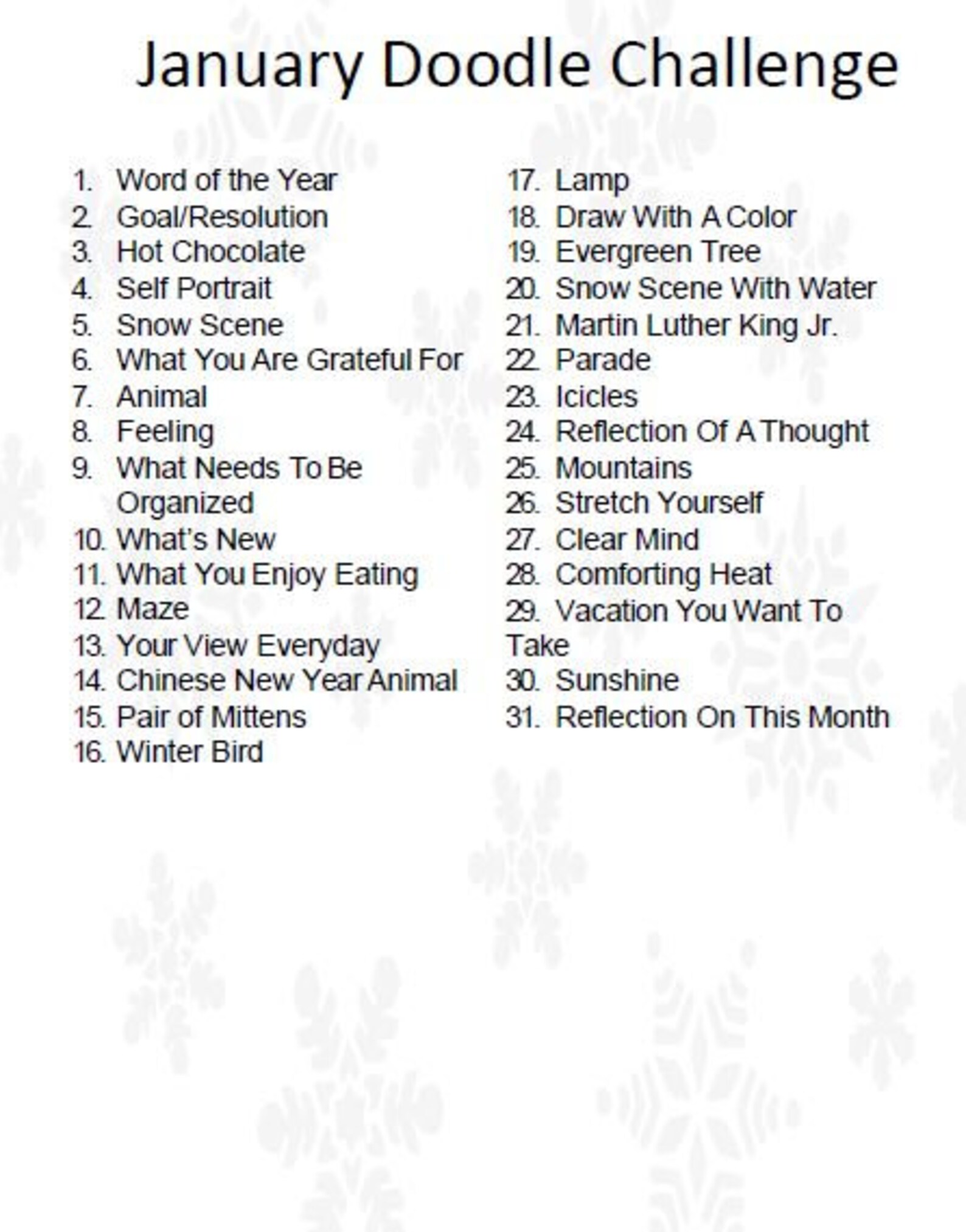 Monthly Doodle Artist Journal Planner Monthly Prompts to Doodle, Artist ...