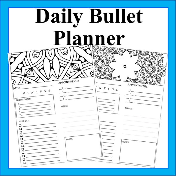 Monthly Coloring Planner Goal Setting, Monthly Evaluating and Coloring ...