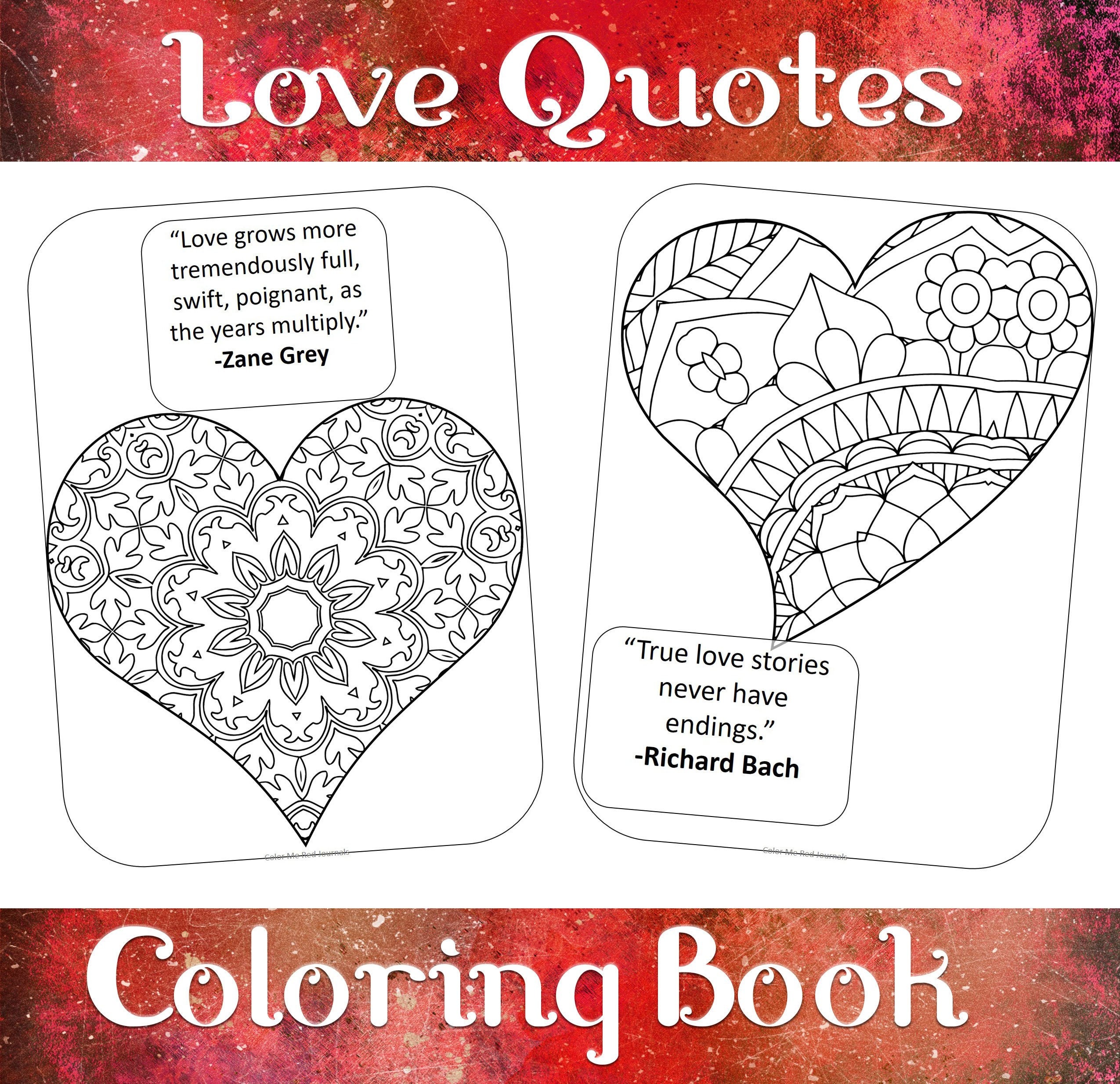 50 Hearts Coloring Pages