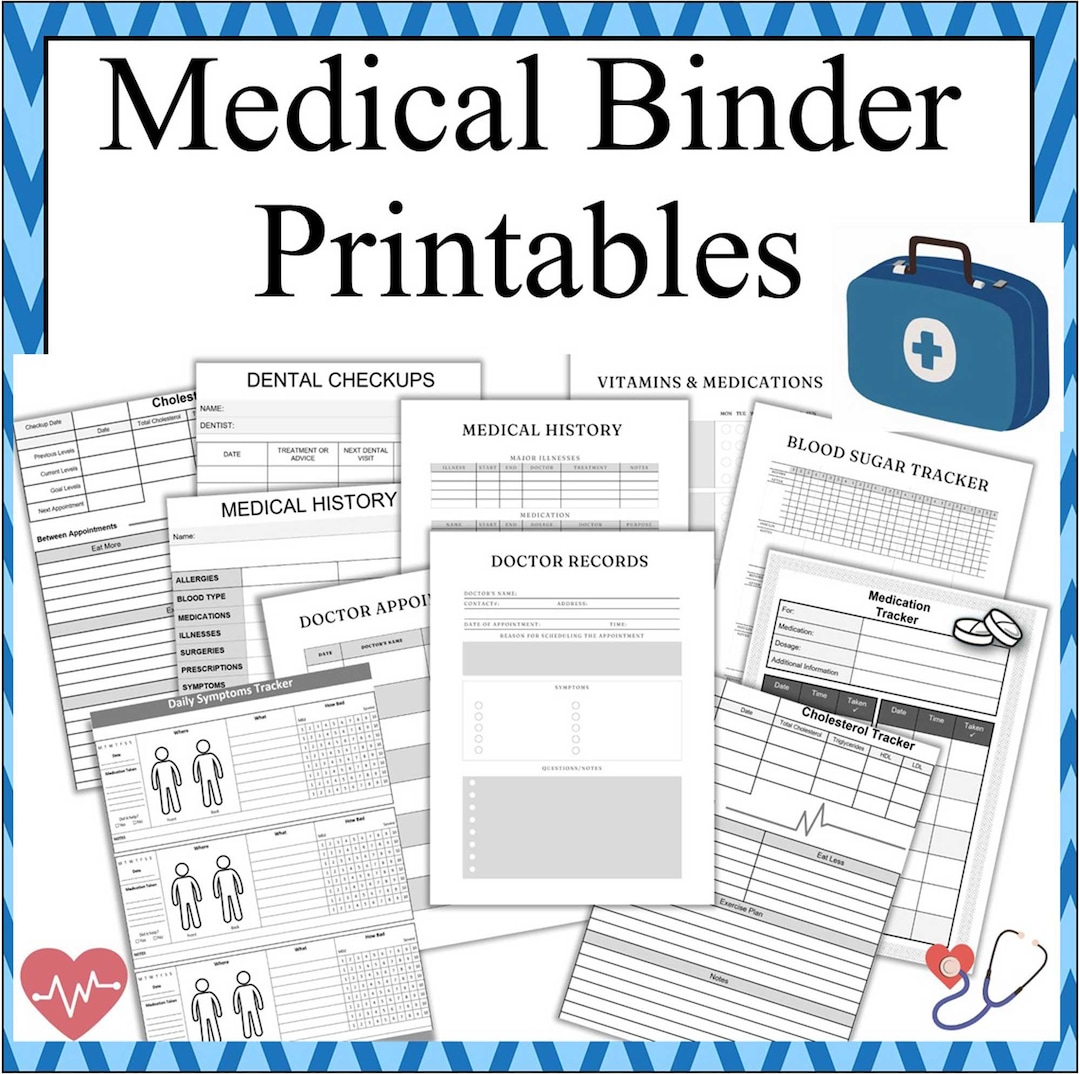 Medical Binder Printables: Health & Wellness Tracker (digital Download ...