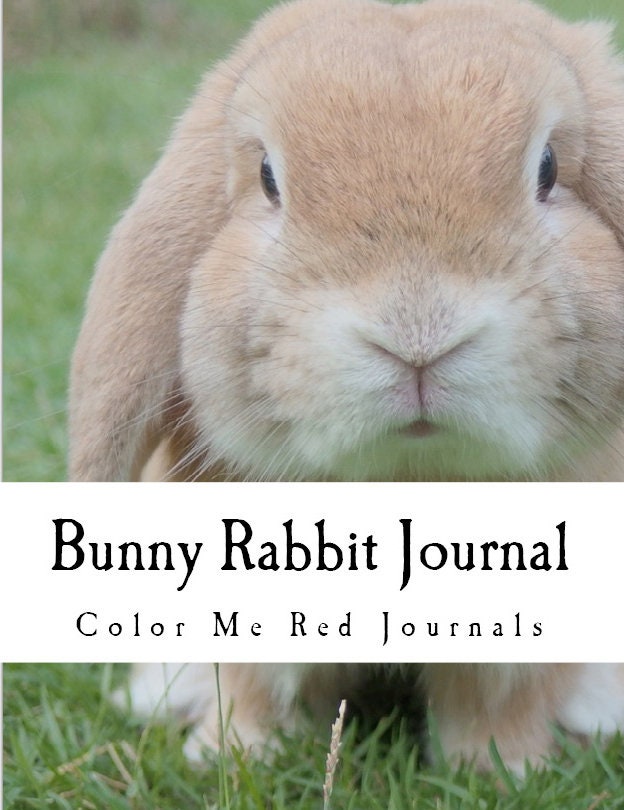 Bunny Rabbit Lined Journal Pages Rabbit Theme for Note - Etsy