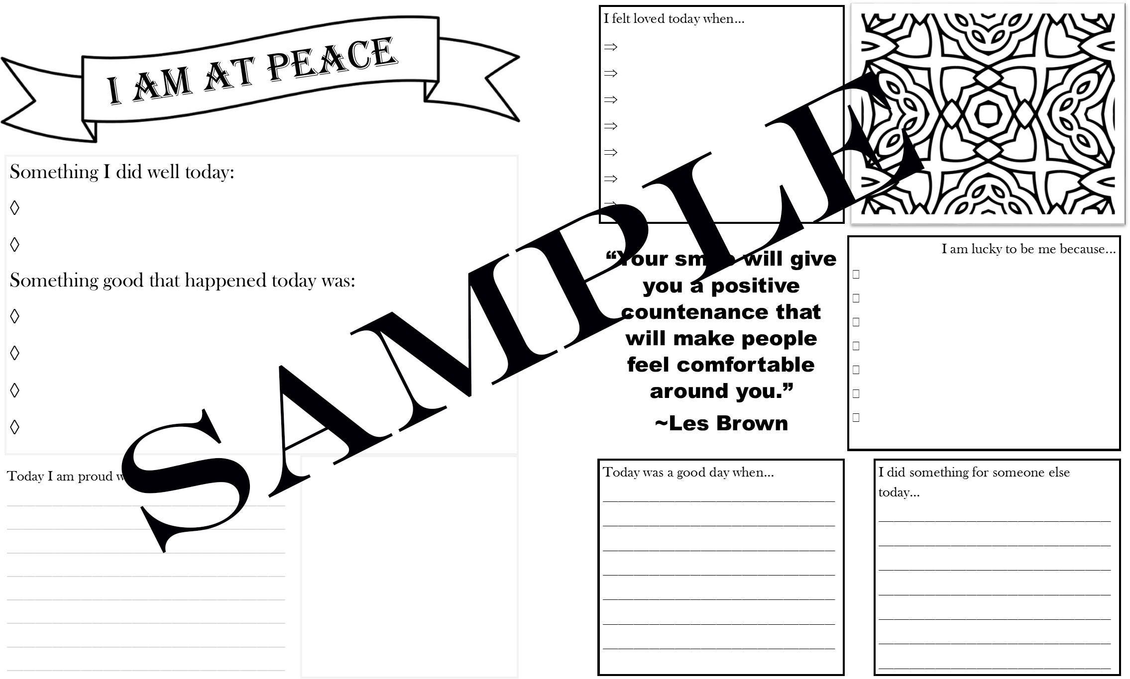 Positive Affirmations Bullet Journal: Self-discovery and Positive ...