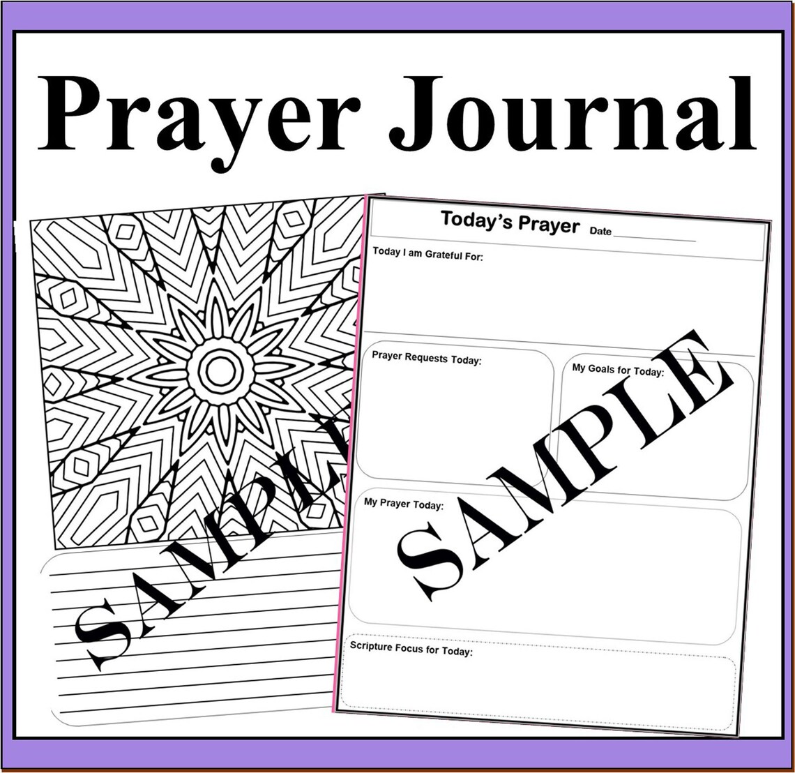 Prayer Journal: Pondering on Gratitude Daily Prayer and - Etsy