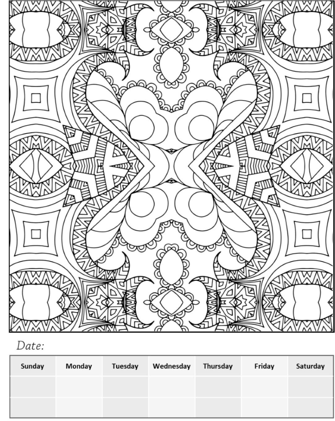 Weekly Planner Coloring and Journaling Binder: Weekly Goal - Etsy