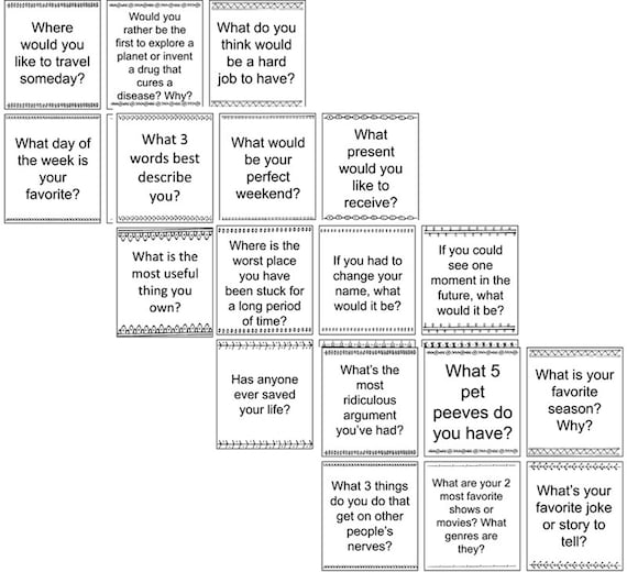 Conversation Starter Cards