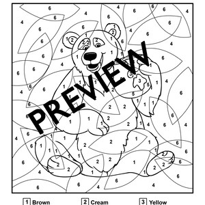 Color by Number Coloring Pages Anti Stress Fun Coloring Activity With ...