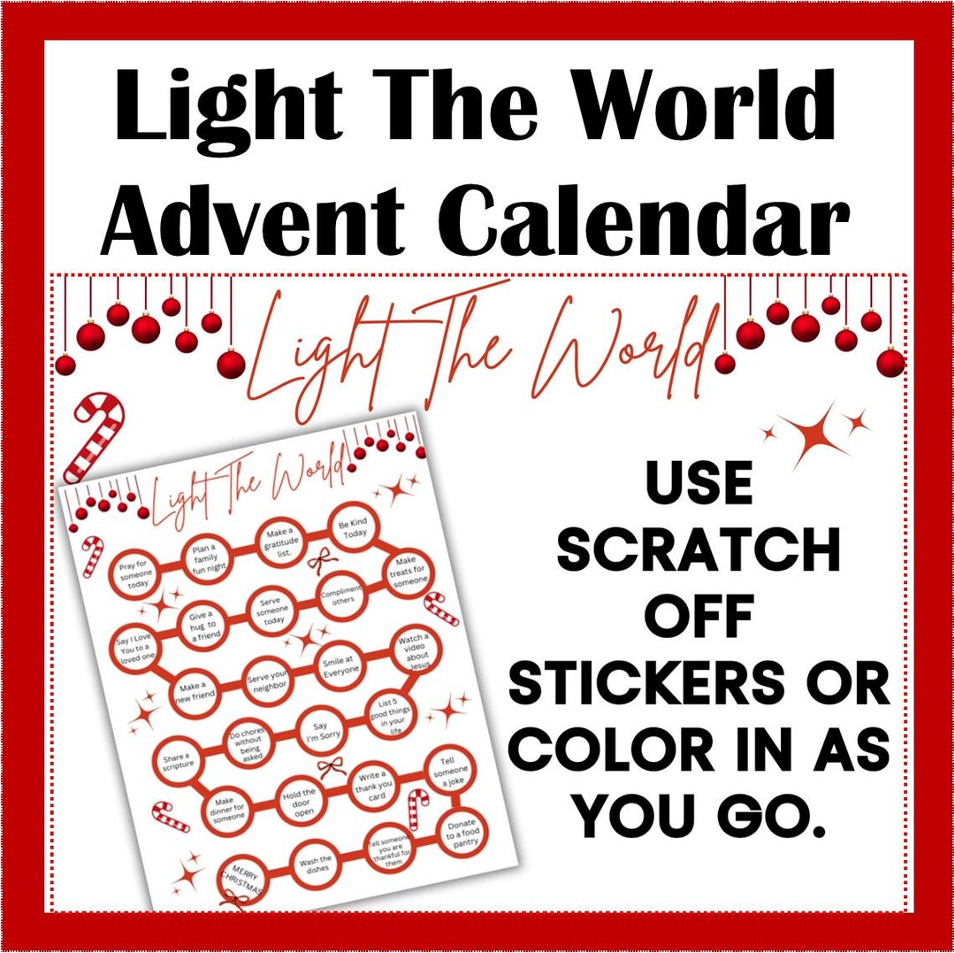 Light the World Advent Service Countdown – 25 Days of Christ-centered ...