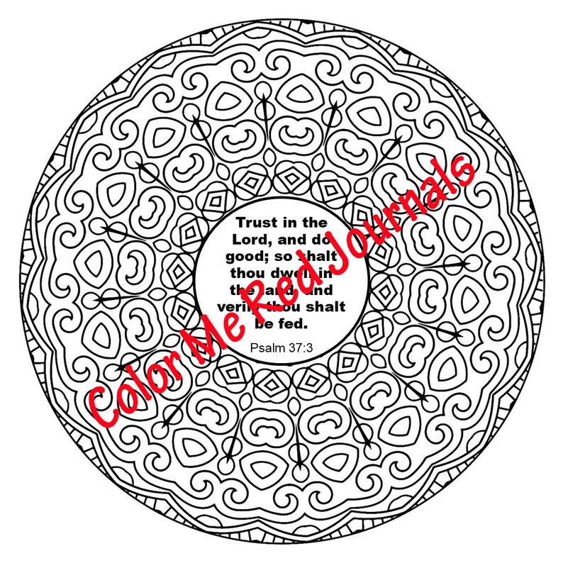 Mandalas and Psalms – 40 Inspirational Mandala Coloring Pages With ...