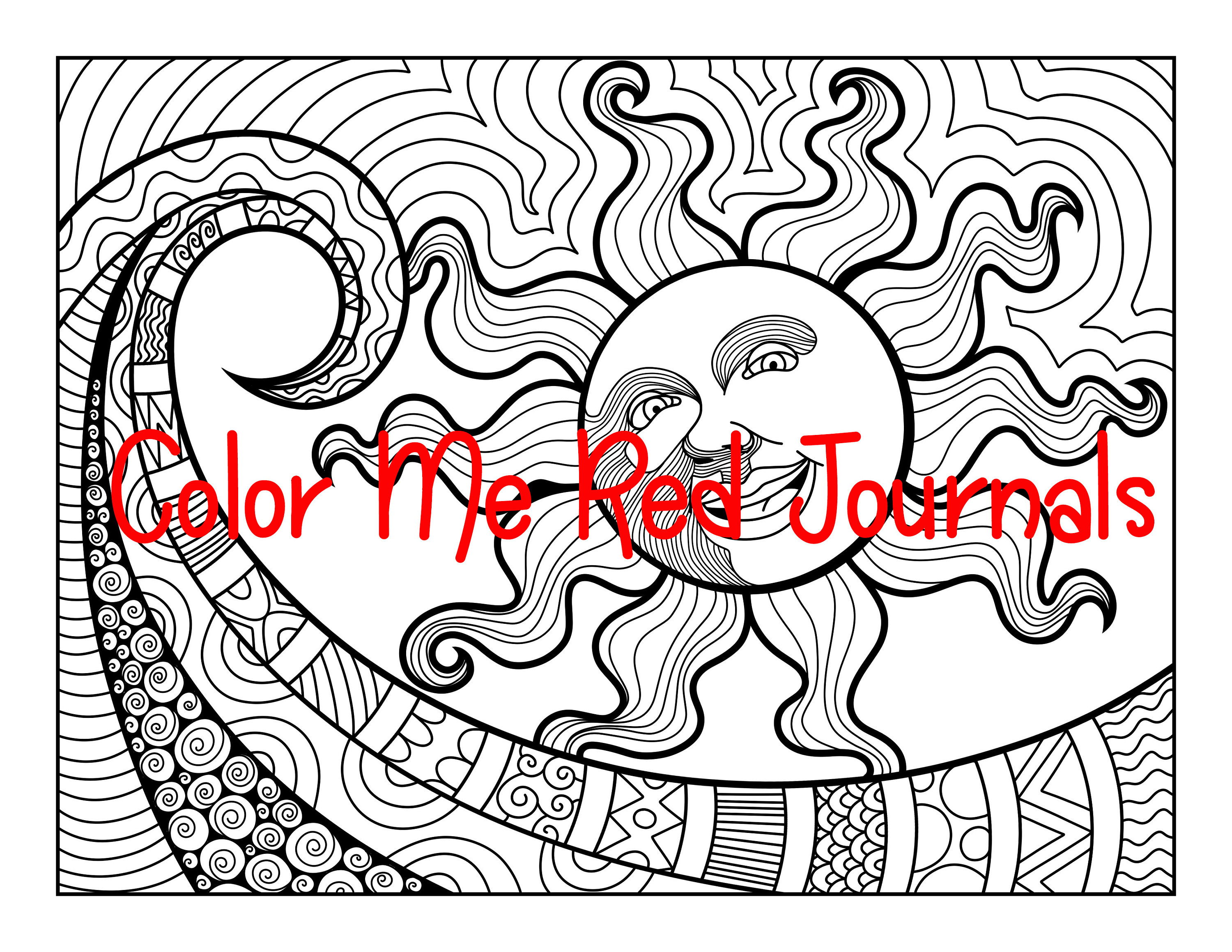 Adult or Teens Detailed Coloring Sheets Set 1 20 Patterned Coloring ...