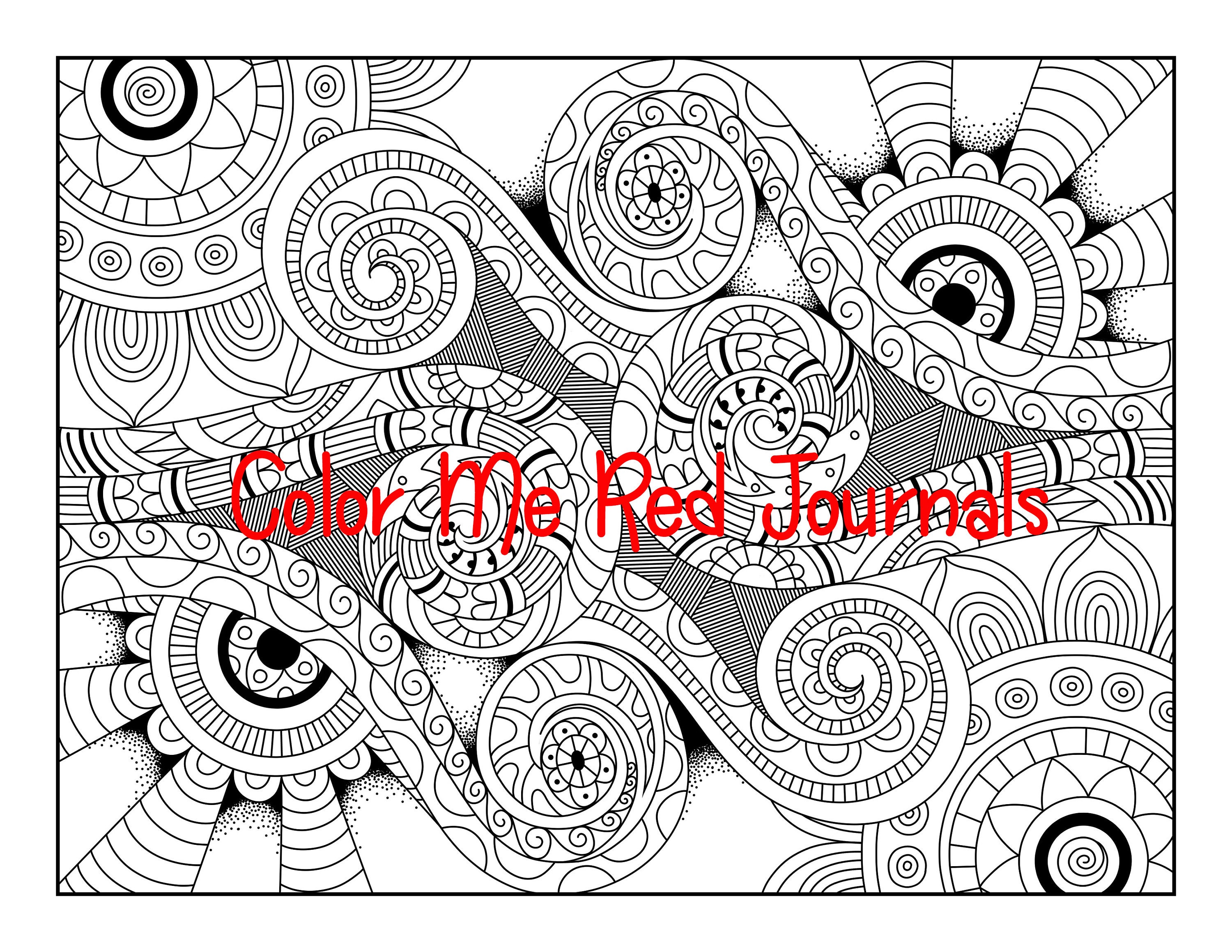 Detailed Coloring Sheets Set 2 20 Patterned Coloring Pages - Etsy