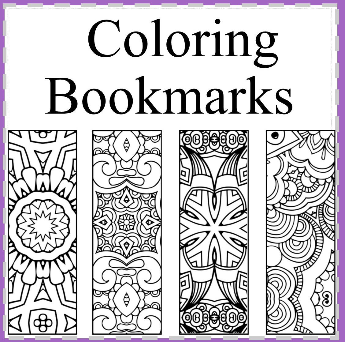 50 Coloring Bookmarks Color Your Own Bookmarks Color Therapy - Etsy UK