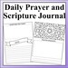 Daily Prayer and Scripture Journal Coloring and Spiritual Meditation ...