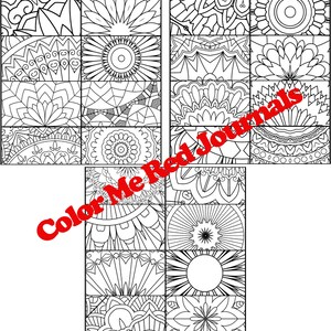 Printable Coloring Stickers mandala Inspired Fun Designs to Color-print ...