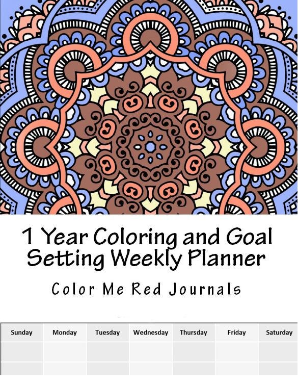 Weekly Planner Coloring and Journaling Binder: Weekly Goal - Etsy